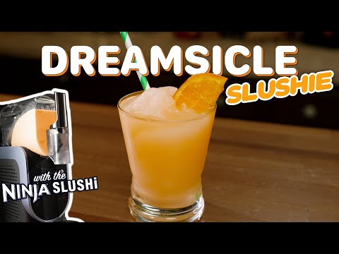 How to make a Orange Dreamsicle Slushie with a pre-made mix in the Ninja SLUSHi Machine