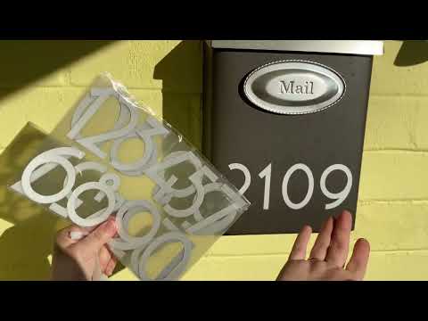 Diggoo Mailbox Numbers Sticker Decal Die Cut Uzbek Style Vinyl Number Review