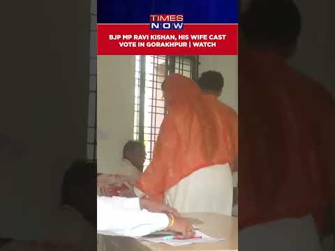 Lok Sabha Elections Phase 7: BJP MP Ravi Kishan, His Wife Cast Vote In UP's Gorakhpur #shorts