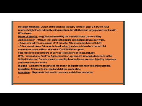 Trucking Terminology | Part 2 | Re-Upload