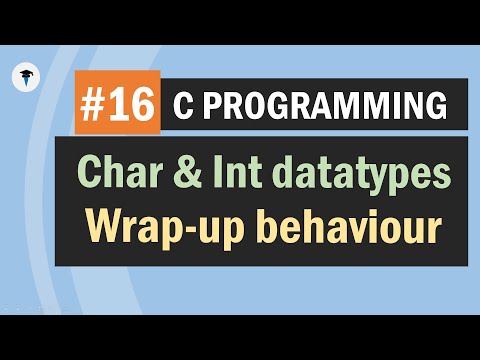 C Char & Int datatypes with wrap-up behaviour | Unsigned and signed modifiers