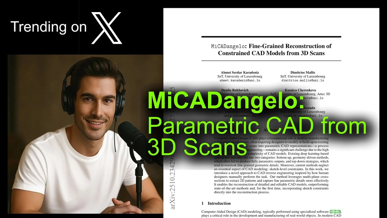 MiCADangelo: Parametric CAD from 3D Scans