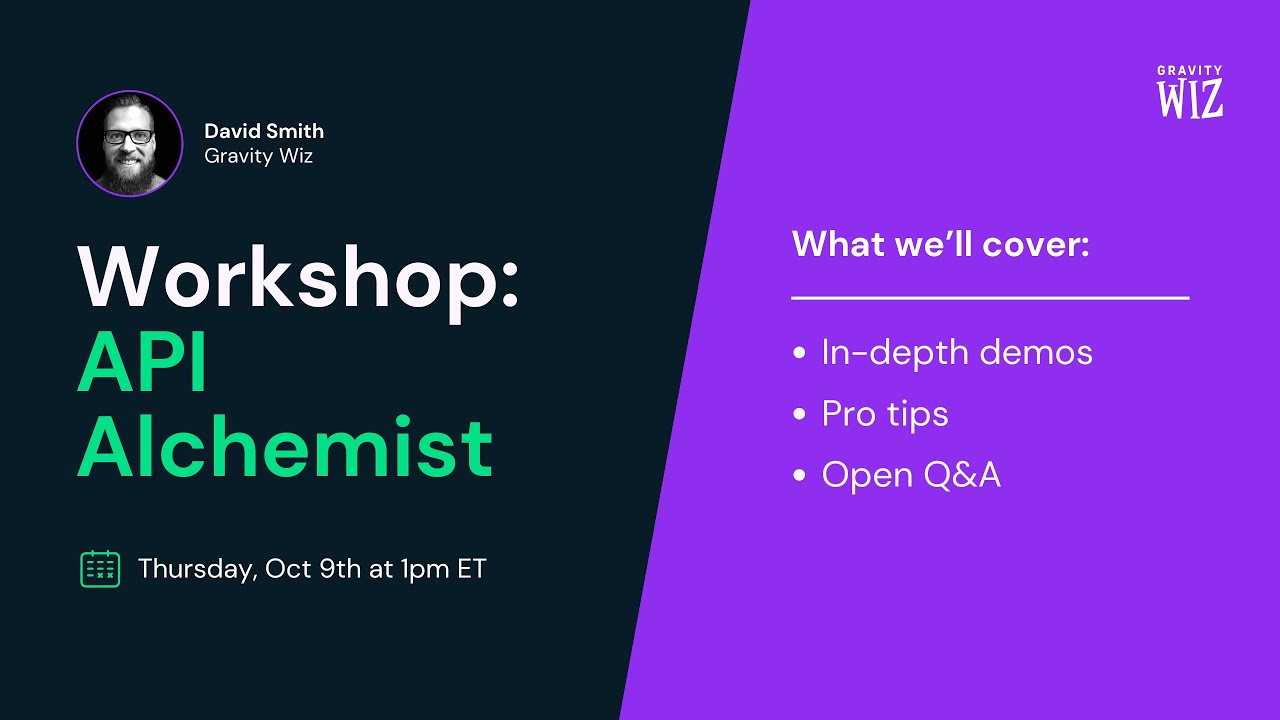 Workshop: API Alchemist