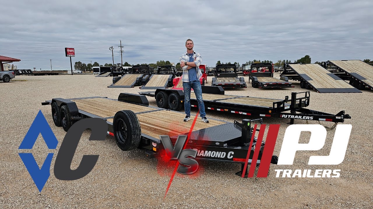 PJ Trailers VS Diamond C Trailers Tilt Trailer Showdown!!