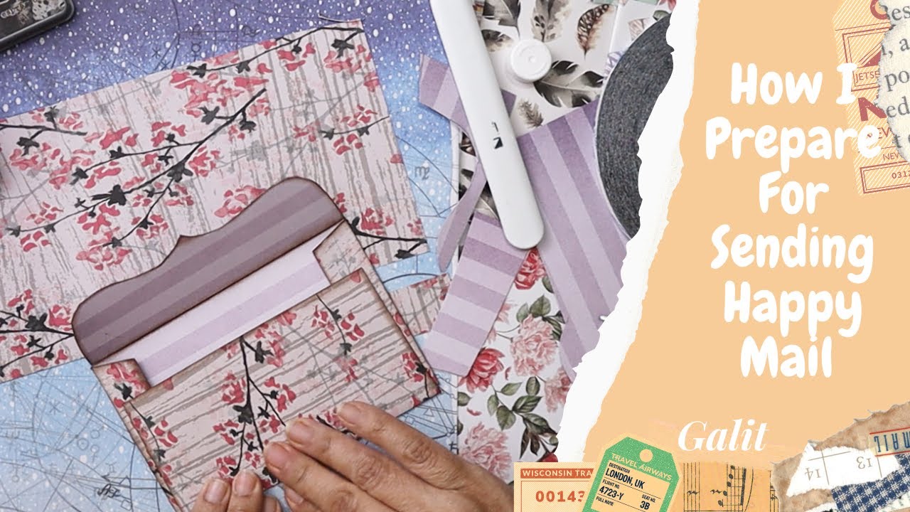 How I Prepare For Sending Happy Mail | How I Make Ephemera Folder & Envelopes | Junk Journal with Me