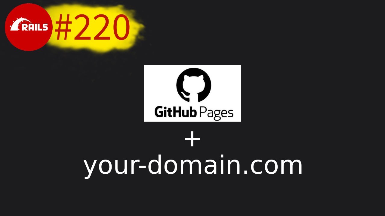 Host a static website on Github Pages on your own domain for free | #220
