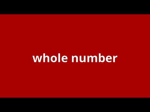 what is the meaning of whole number