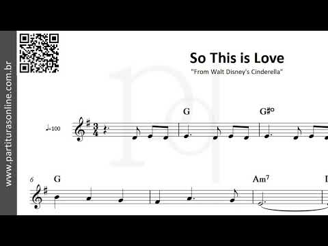 So This is Love ♪ Cinderella | Partitura