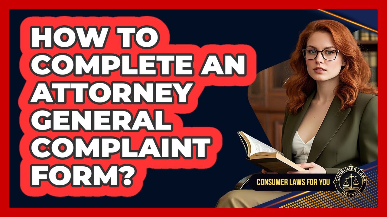 How to Complete an Attorney General Complaint Form?