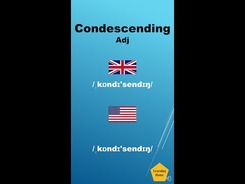 Condescending meaning pronunciation and synonyms #Shorts