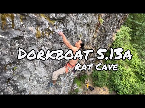 Dorkboat 5.13a (Greg Lee) - Rat Cave