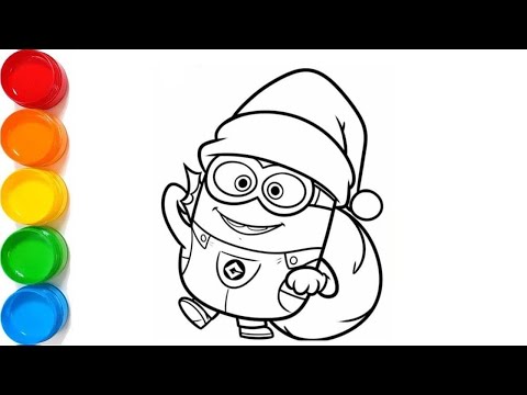Minion Drawing, Panting And Coloring For Kids And Toddlers | How To Draw _ Child Art |