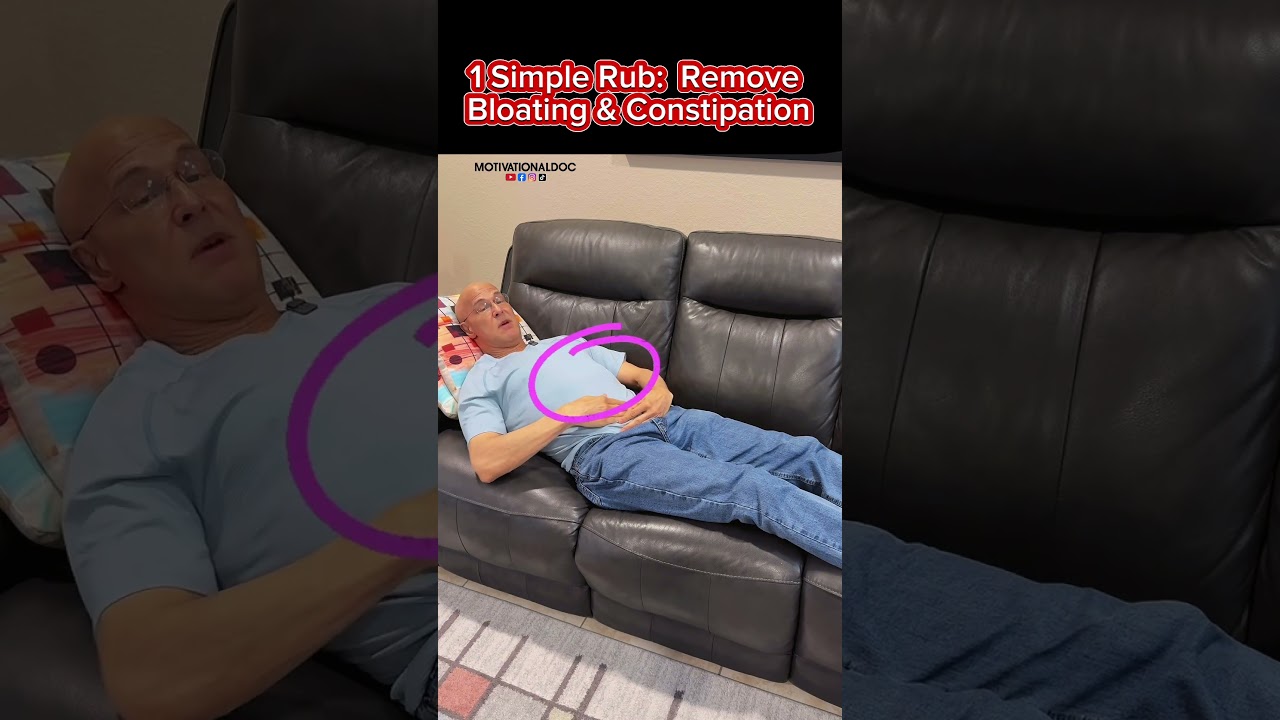 1 Simple Rub:  Remove Bloating & Constipation!  Dr. Mandell