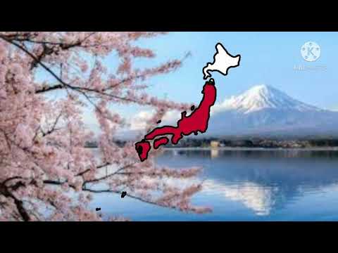Japan Flag Map Speedart