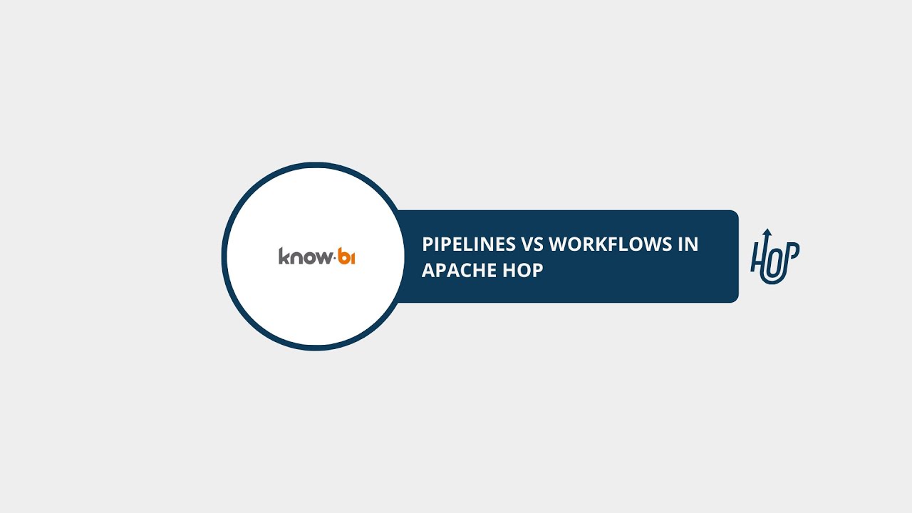 Pipelines vs workflows in Apache Hop