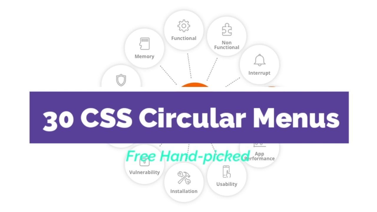 30 CSS circle menus