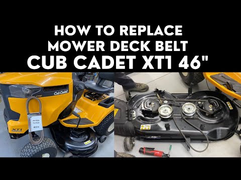 How to Replace Mower Deck Belt Cub Cadet XT1 46"