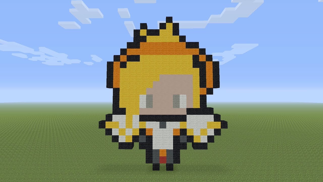 Minecraft Pixel Art - Mini Mercy From Overwatch