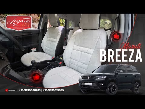 Maruti Brezza Upgraded with Legato Ultra Comfort Seat Covers | Sleek, White, Premium Look!