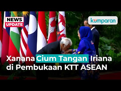 Momen PM Timor Leste, Xanana Gusmao Cium Tangan Iriana di Depan Jokowi | kumparan.com