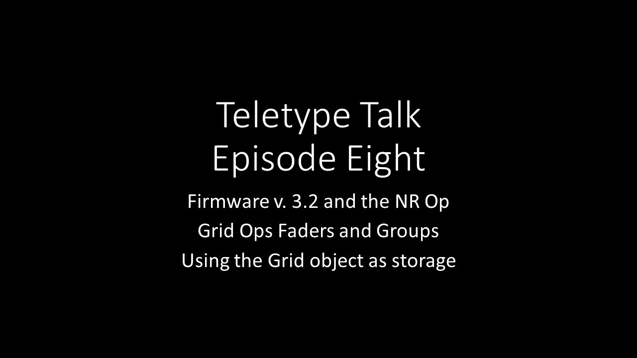 Teletype Talk Episode Eight