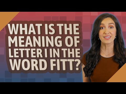 What is the meaning of letter i in the word Fitt?