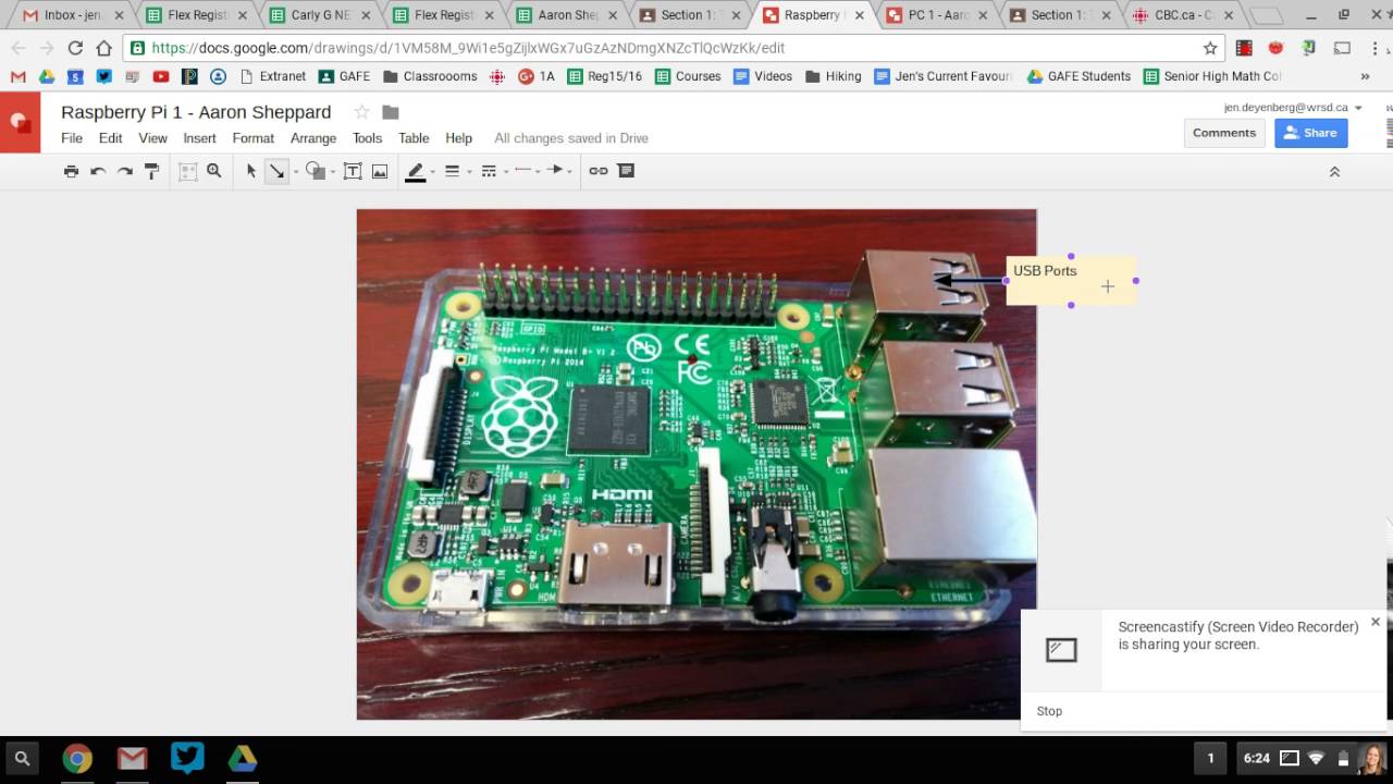 How to label Computer Diagrams using Google Drawing