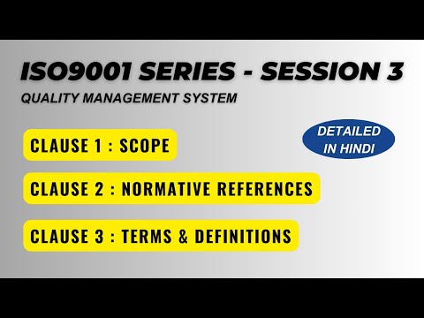 ISO 9001 Clause 1 2 & 3 I scope of iso