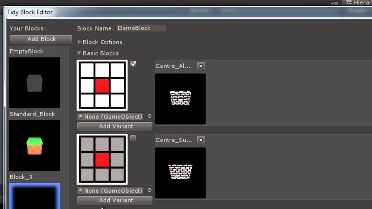 Tutorial One: Creating custom blocks in Tidy Tile Mapper