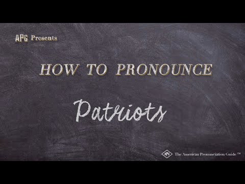 How to Pronounce Patriots (Real Life Examples!)