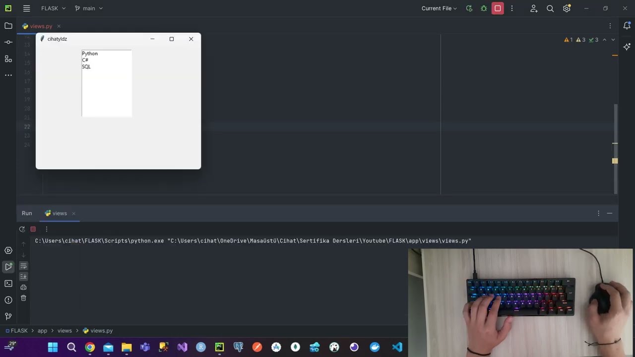 ASMR Programming - Tkinter ListBox with Python - No Talking