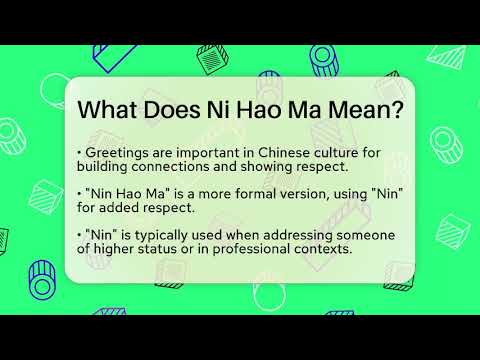 What Does Ni Hao Ma Mean? - China Cultural Expedition