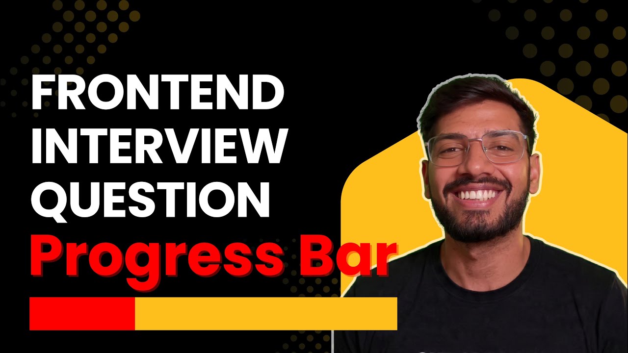 Build a ProgressBar in React JS | Frontend Interview Challenge | CodeWithKai