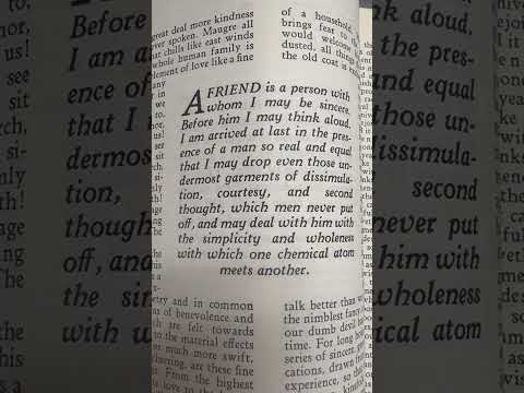 “A friend is a person with whom I may be sincere.” –Ralph Waldo Emerson