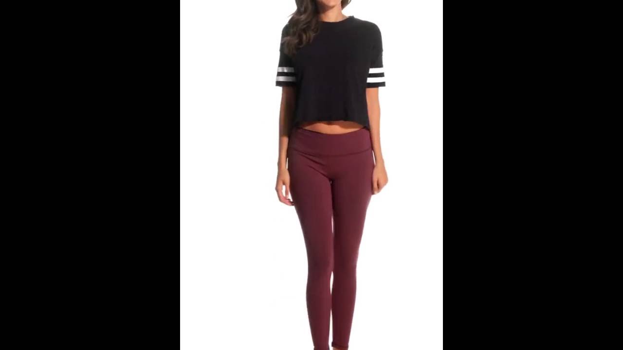 Onzie Varsity T Short Sleeve Crop Top | SwimOutlet.com