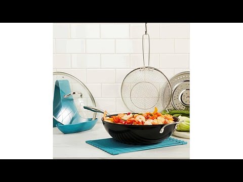 Curtis Stone DuraPan 5Quart 4piece Nonstick Chef's Skill...
