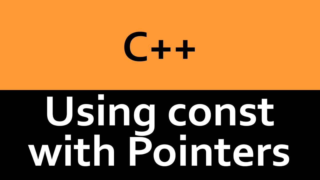 Using const with Pointers in C++