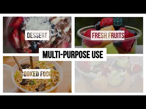 Round Microwave Safe Plastic Food Containers with Lids - Convenient Storage and Takeaway Solution