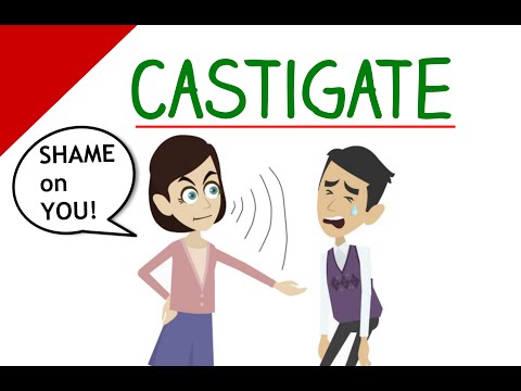 Learn English Words - Castigate (Vocabulary Video)