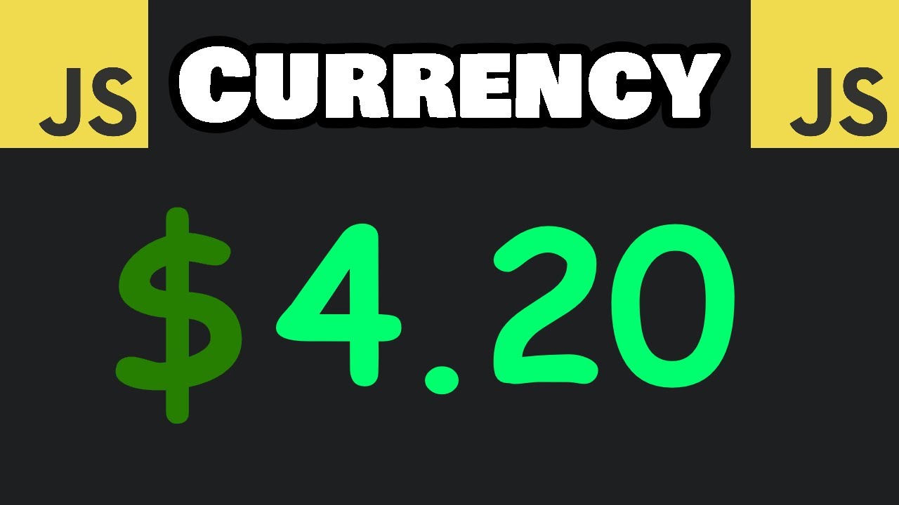 Format currency EASY in JavaScript 💲