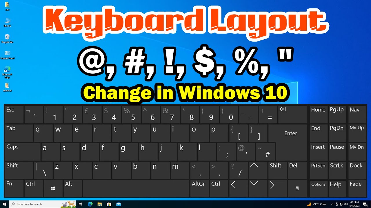 How to Change Keyboard Layout to Fix Problem of Typing Special Characters in Windows 10