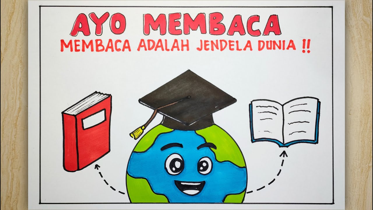Cara membuat poster pendidikan simple