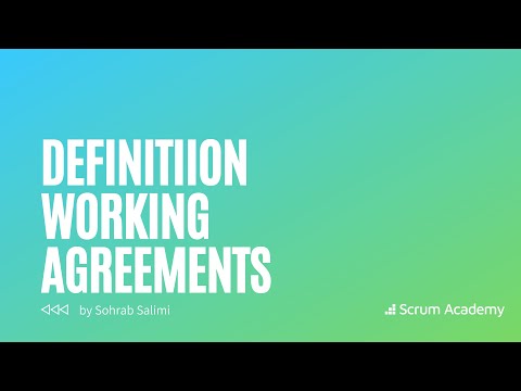 Definition Working Agreements | What are and how to work with Working Agreements