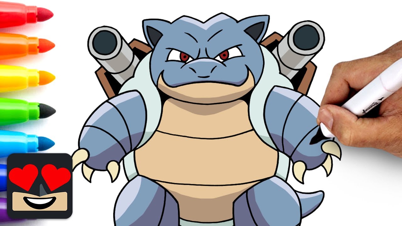 How To Draw Blastoise | Beginner Drawing Tutorial (Step-by-Step)