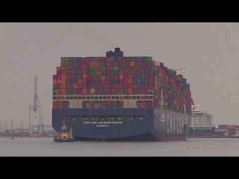 CMA CGM JACQUES SAADE ARRIVAL SOUTHAMPTON FROM LE HAVRE 01/09/24