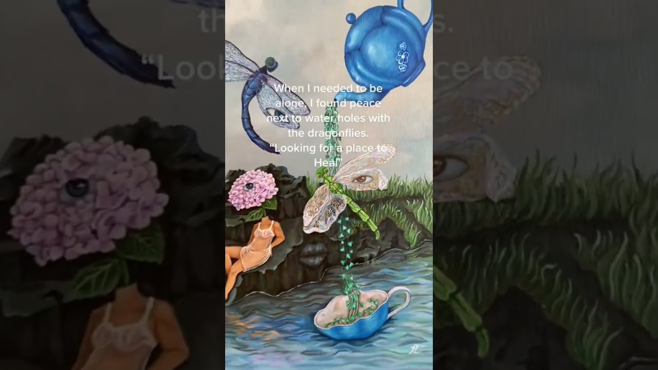 Comment if you see the hidden face #art #artist #acrylicpainting