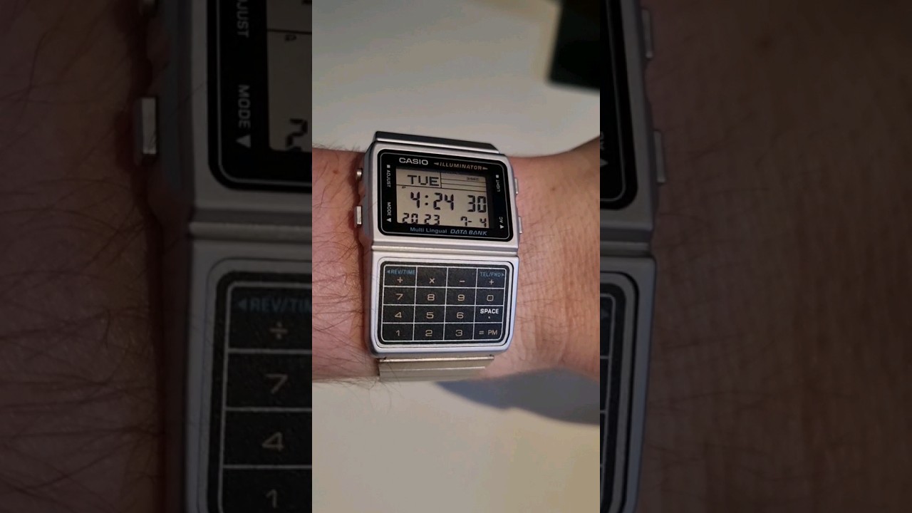 Would you wear a Casio DBC611 - 1D? #casio #watches #retrowatch #calculator #1990s