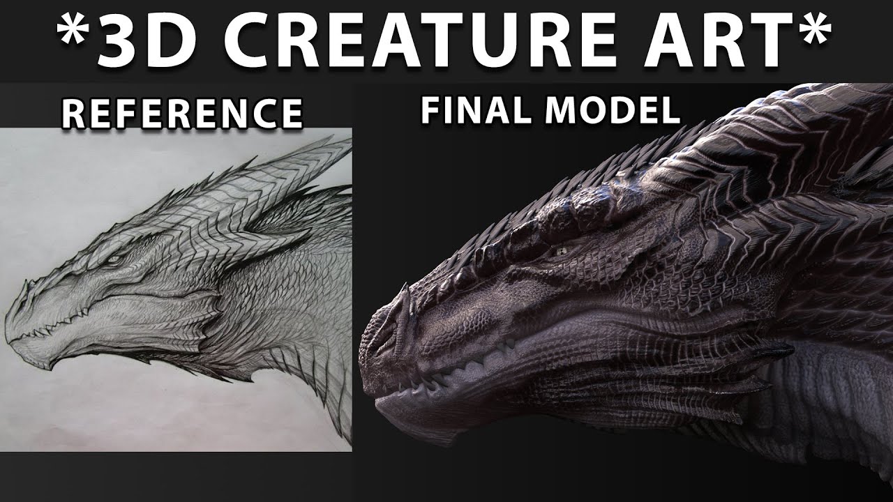 3D Character/Creature Art : DRAGON HEAD