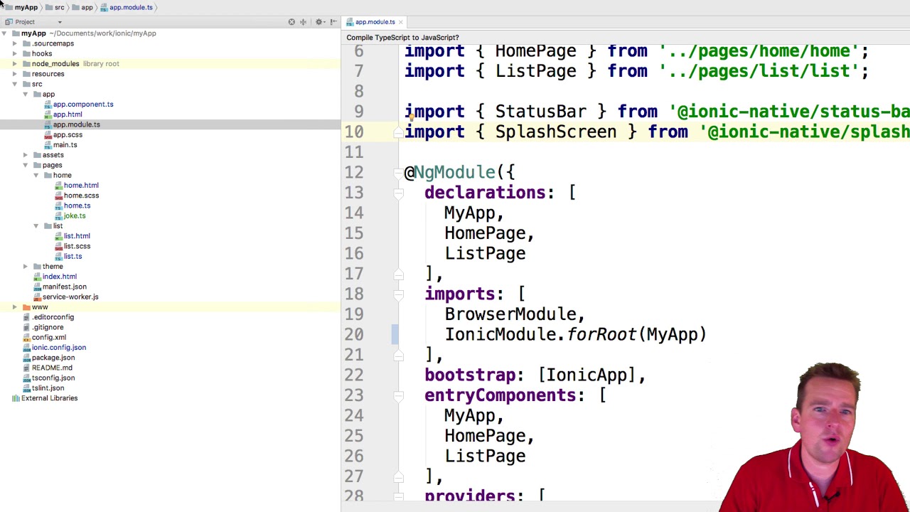 Ionic Mobile Apps | S1P24 | HttpClientModule so we can do HTTP Requests