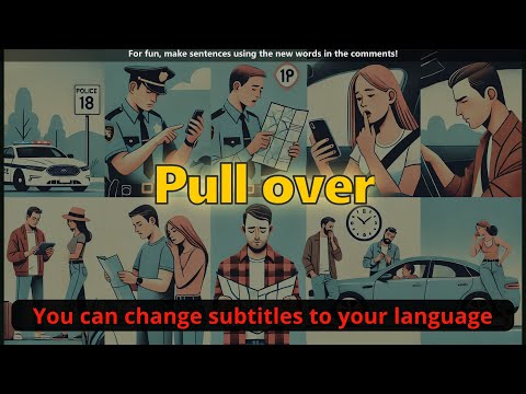 Pull over meaning with 5 examples